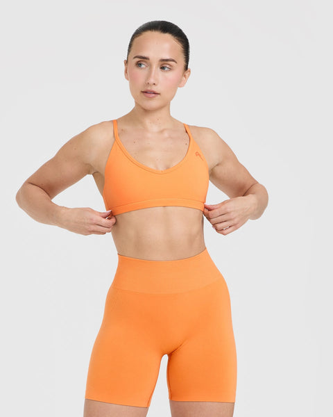 Orange Bralette mit V-Ausschnitt | Oner Active