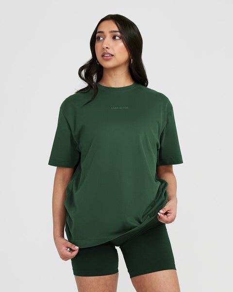 Oversize Tee Women's - Washed Evergreen | Oner Active